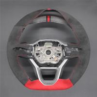 China MEWANT Alcantera Steering Wheel Covers for Seat Leon Cupra Leon Ateca Tarraco 2020-2021 for sale