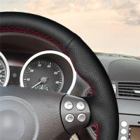 China Hand Stitched Steering Wheel Cover for Mercedes-Benz SLK 2004-2008 SLK-Class W170 W171 for sale