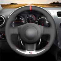 China Suede Steering Wheel Cover for Seat Leon FR Cupra MK2 1P 2005-2009 Ibiza FR 6L 2005-2009 for sale