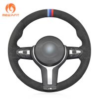 China Suede Steering Wheel Cover for BMW F87 F80 F30 F20 F10 F15 X5 M50d 2012-2022 Black for sale