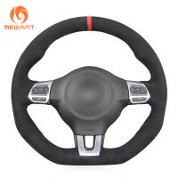 China VW Golf 5 6 7 8 Polo R line Scirocco Tiguan 2009-2018 White Thread 3-Spoke Wheel Cover for sale