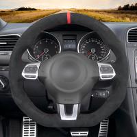 China VW Golf 5 6 7 8 Polo R line Scirocco Tiguan 2009-2018 White Thread 3-Spoke Wheel Cover for sale