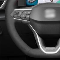 China Soft Black Suede Car Steering Wheel Cover For Seat Leon Cupra Leon Ateca Tarraco 2020 2021 for sale