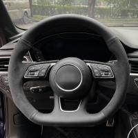 China Soft Suede Steering Wheel Cover for Audi A1 A3 8V A4 A5 Avant RS3 RS5 S3 S4 S5 2016-2016 for sale