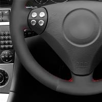China Mercedes Benz W170 W171 SLK 200 200K 280 350 C230 Sport Suede Steering Wheel Cover for sale