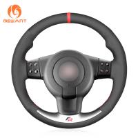 China Blue Soft Suede Steering Wheel Cover for Seat Leon 1P FR Cupra MK2 Ibiza 6L 2006 2007 for sale