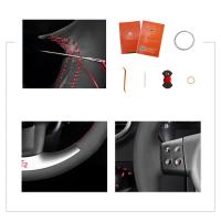 China Blue Soft Suede Steering Wheel Cover for Seat Leon 1P FR Cupra MK2 Ibiza 6L 2006 2007 for sale