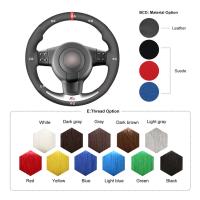 China Blue Soft Suede Steering Wheel Cover for Seat Leon 1P FR Cupra MK2 Ibiza 6L 2006 2007 for sale