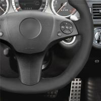 China Mercedes-Benz AMG C63 W204 C219 E550 E 63 AMG W212 W217 SL 63 R230 C197 Soft Suede Steering Wheel Cover for sale