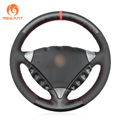 China 2004-2010 Cayenne Matte Carbon Suede Hand Sewing Steering Wheel Cover for Perfect Fit for sale