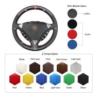 China 2004-2010 Cayenne Matte Carbon Suede Hand Sewing Steering Wheel Cover for Perfect Fit for sale