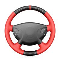 China Sports Style Custom Steering Wheel Cover for Mercedes Benz W210 E240 E63 E320 E280 2002 2003 2004 2005 for sale