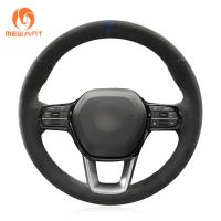 China Customized Durable Matte Carbon Fiber Blue Steering Wheel Cover for Honda Civic 11 2022 for sale