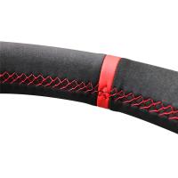 China Customized Blue Suede Steering Wheel Cover for Seat Ibiza 6J FR CUPRA Mii FR 2012-2020 for sale