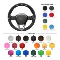 China Customized Durable Matte Carbon Fiber Blue Steering Wheel Cover for Honda Civic 11 2022 for sale