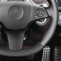 China Mercedes-Benz AMG C63 W204 C219 E550 E 63 AMG W212 W217 SL 63 R230 C197 R197 Steering Wheel Cover Suede for sale