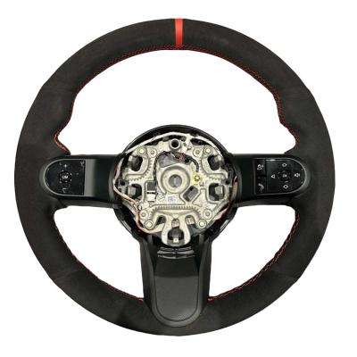 China Thread Color Black Hand Stitching Steering Wheel Cover for Mini F56 LCI 2 Cooper Sale for sale
