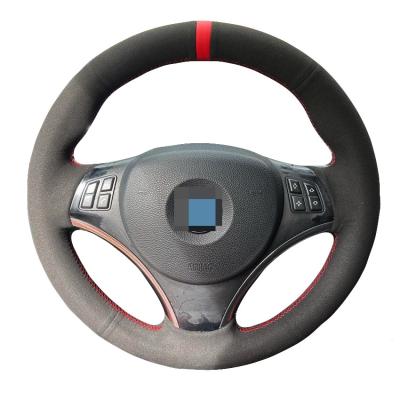 China Hand Sewn Steering Wheel Cover for BMW E90 E91 E92 E87 E81 E82 E88 X1 E84 M3 325i 330i 335i for sale