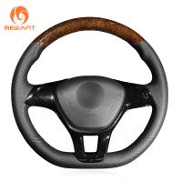 China Hand Sewing Steering Wheel Cover Wrap for Golf 7 Sportsvan SV Polo 5 6 Jetta UP 2013-2021 for sale