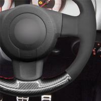 China Custom Soft Suede Steering Wheel Cover for Seat Leon 1P FR Cupra Ibiza 6L MK2 Sports Style for sale