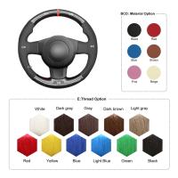 China Custom Soft Suede Steering Wheel Cover for Seat Leon 1P FR Cupra Ibiza 6L MK2 Sports Style for sale