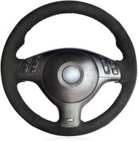 China BMW 3 Series E46 E45 E39 M3 M5 2000-2006 Car Steering Wheel Cover with Suede Material for sale