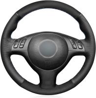 China BMW 3 Series E46 E45 E39 M3 M5 2000-2006 Car Steering Wheel Cover with Suede Material for sale