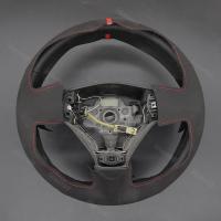 China Glossy Red Carbo Fiber Design Style Steering Wheel Cover Wrap for Honda Civic 11 2022 for sale