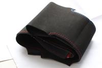 China Mercedes Benz SLR-Class E-Class W212 W217 AMG 63 65 SLK-Class AMG 55 Suede Steering Wheel Cover for sale
