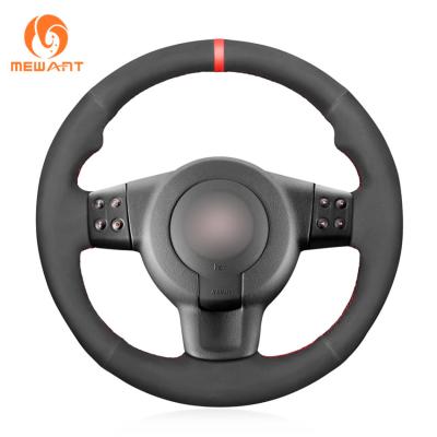 China 2007 Seat Leon 1P FR Cupra MK2 Ibiza 6L Custom Hand Sewing Suede Steering Wheel Cover for sale