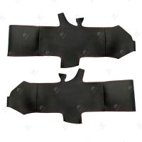 China Black Suede Hand Stitched Steering Wheel Cover for Smart Fortwo 2009-2013 3-Spoke Wheel for sale