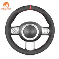China 2001-2006 MINI R50 R52 R53 LCI Hatchback Convertible Steering Wheel Cover Black Suede for sale