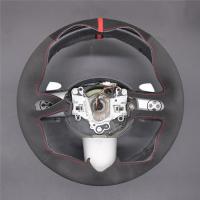 China 2001-2006 MINI R50 R52 R53 LCI Hatchback Convertible Steering Wheel Cover Black Suede for sale