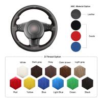 China Hand Sewing Leather Steering Wheel Cover for Seat Leon 1P FR Cupra Ibiza 6L 2006 2007 for sale