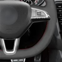China Leather Steering Wheel Cover for Skoda Octavia Fabia Kodiaq Citigo Superb Scala 2015-2019 for sale