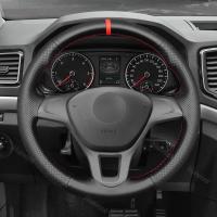 China Steering Wheel Cover for VW Amarok T6 California Caravelle Kombi Multivan Transporter 2015 2016 for sale