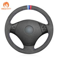 China Car Fitment BMW 3 Series E90 E91 X1 E84 Hand Stitching Alcantera Steering Wheel Cover for sale
