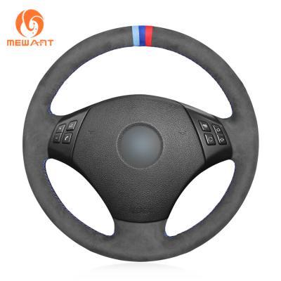 China Car Fitment BMW 3 Series E90 E91 X1 E84 Hand Stitching Alcantera Steering Wheel Cover for sale