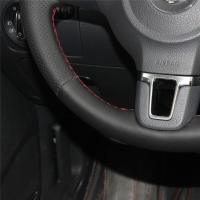 China Hand Stitched Steering Wheel Cover for Volkswagen VW Golf 6 Plus Polo Tiguan Touran Caddy Jetta for sale