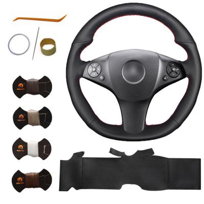 China Artificial Leather Custom Hand Sew Steering Wheel Cover for Mercedes Benz W211 W246 W203 W204 W205 C117 C218 W212 X156 X204 AMG for sale