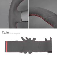 China Sports Design Style Black Suede Steering Wheel Cover for VW Golf 5 R32 Line Scirocco for sale