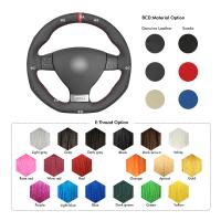 China Sports Design Style Black Suede Steering Wheel Cover for VW Golf 5 R32 Line Scirocco for sale
