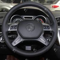 China Custom Sport Grip Car Leather Steering Wheel Cover for Mercedes Benz W210 E240 E63 E320 E280 for sale