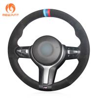 China BMW M Sport F22 F23 F30 F34 F32 F33 F36 F10 F07 F12 F13 F06 F39 F25 F26 F15 F16 Car Black Suede Steering Wheel Cover Year 2010- for sale