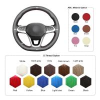 China Hand Stiching Steering Wheel Cover for Volkswagen VW Passat B8 Golf 8 Atlas Cross Sport Taos 2019-2022 for sale