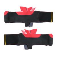 China Red Black Suede Steering Wheel Cover for Seat Leon 5F Mk3 Ibiza 6J Tarraco Arona 2013-2019 for sale