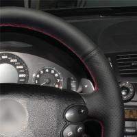 China Micro Fiber Leather Steering Wheel Cover for Mercedes-Benz AMG CLK CLS SL E W211 E230 E280 E350 C209 C219 W463 R230 for sale
