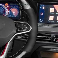 China VW Arteon Golf 8 GTI 8 Tiguan Touareg GTD GTE Luxury Car Steering Wheel Cover by MEWANT for sale
