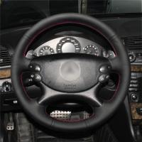 China Micro Fiber Leather Steering Wheel Cover for Mercedes-Benz AMG CLK CLS SL E W211 E230 E280 E350 C209 C219 W463 R230 for sale