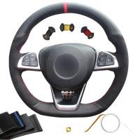 China Mercedes-Benz W205 AMG 43 45 C117 C218 W213 X253 C253 W166 W222 R172 3-Spoke Wheel Steering Wheel Cover for sale